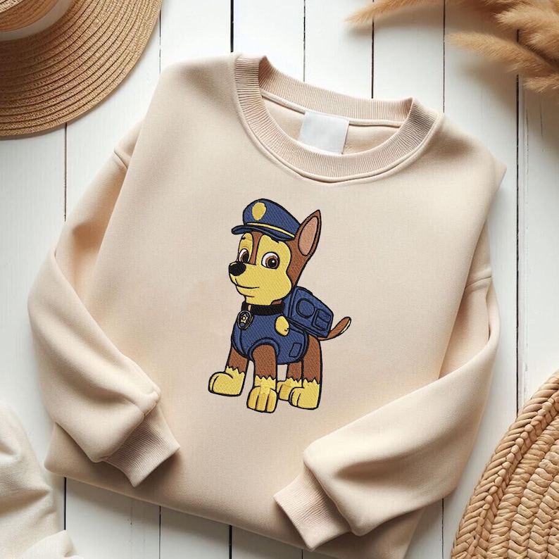 Police Dog Embroidery Design | K9 Officer Puppy Machine File | Cartoon ...