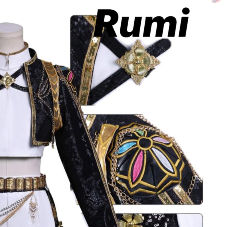 Kpop Demon Hunters Digital Rumi Shoulder Embroidery Patch, Machine ...
