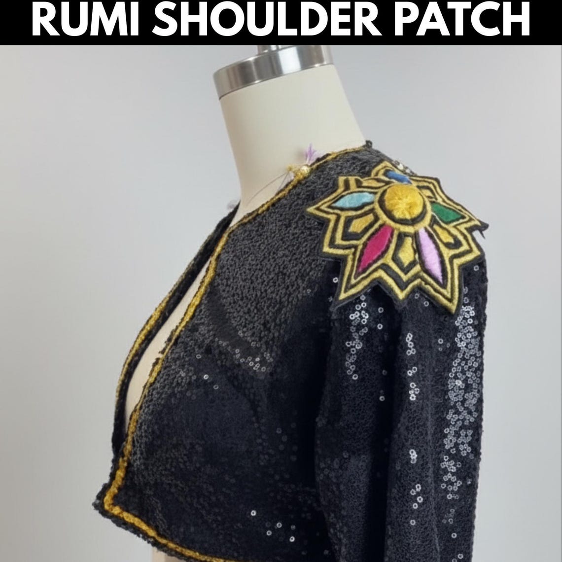 Rumi Kpop Demon Hunters Shoulder Embroidery Patch, Machine Embroidery ...