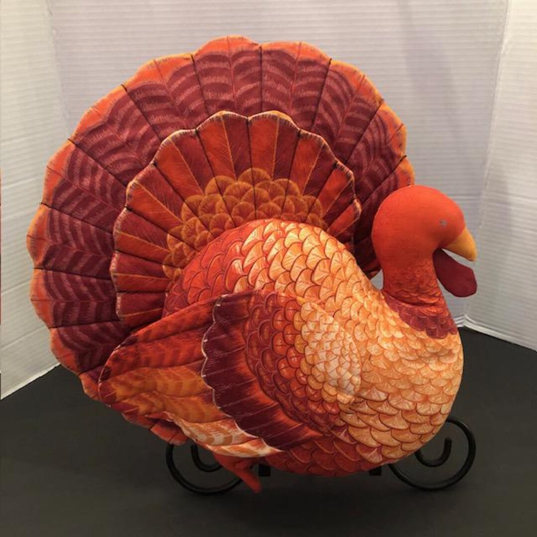 Stuffed Cloth Turkey Wall Hanging 15" X 15" - Etsy
