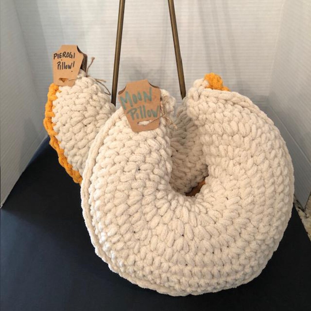 Vintage Soft Yarn Moon Pillows Decor Modern Boho - Set of 2 - Etsy