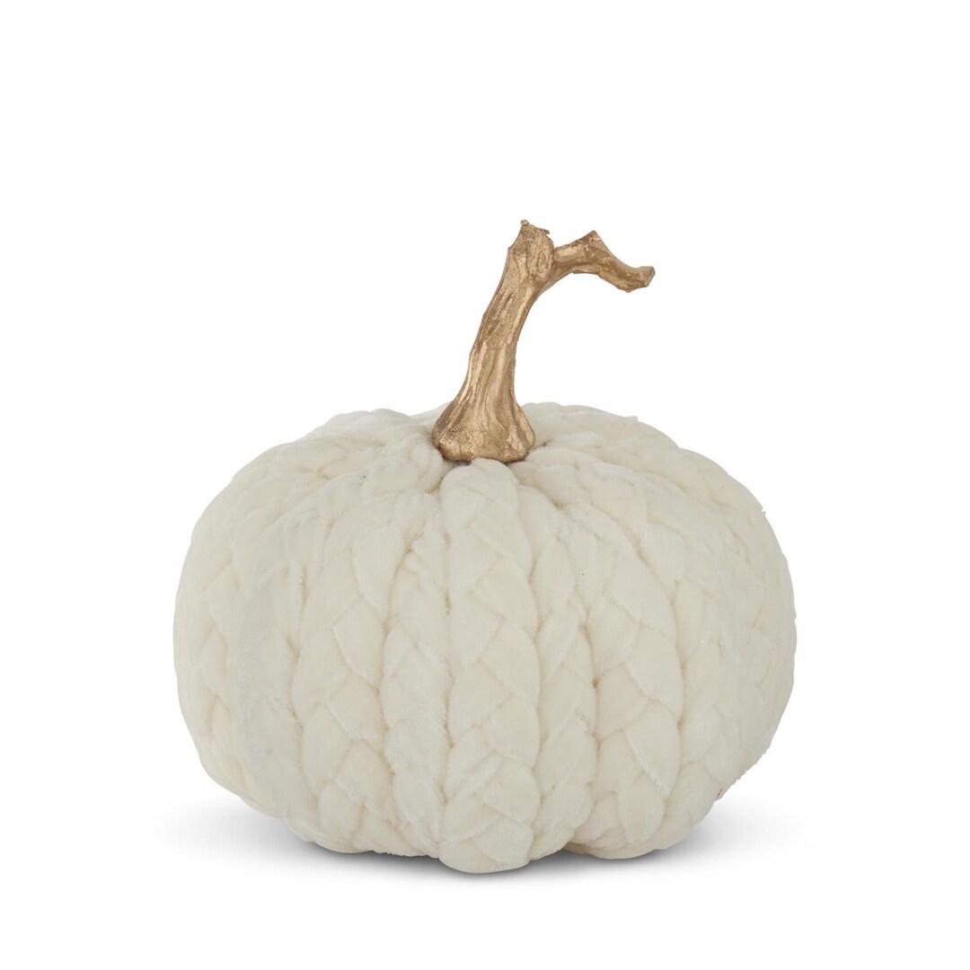 Design Shop 8 Inch White Braided Pumpkin - Etsy