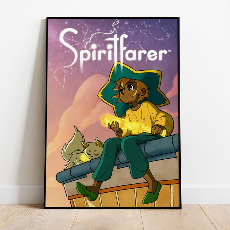Spiritfarer Poster | Stella Wall Decor | Rolled Canvas Print | Gift ...