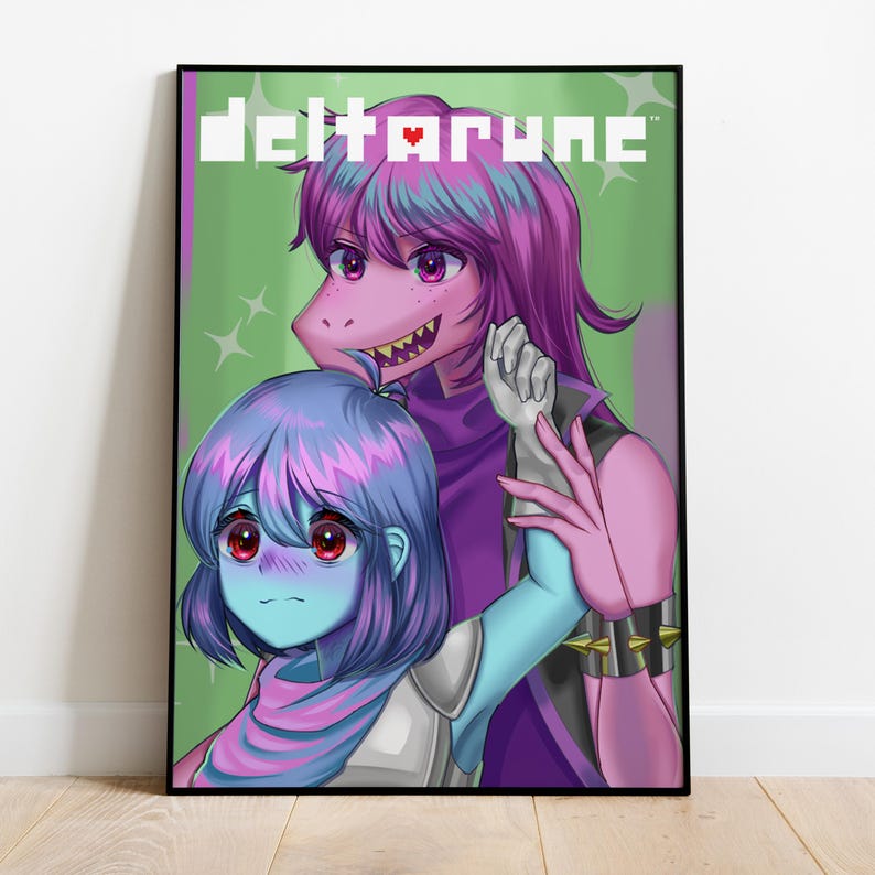 Deltarune Poster | Kris Dreemurr Wall Decor | Rolled Canvas Print ...