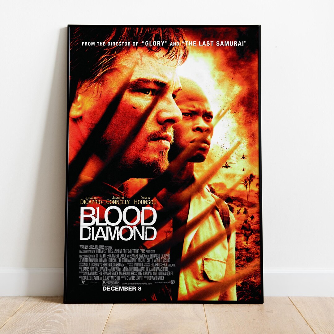 Blood Diamond Poster | Solomon Vandy Wall Decor | Rolled Canvas Print ...