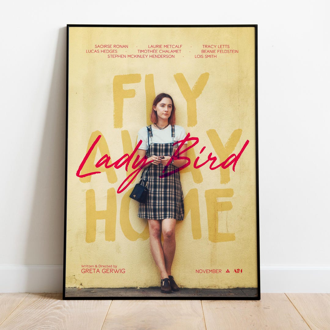 Lady Bird Poster | Saoirse Ronan Wall Decor | Rolled Canvas Print ...