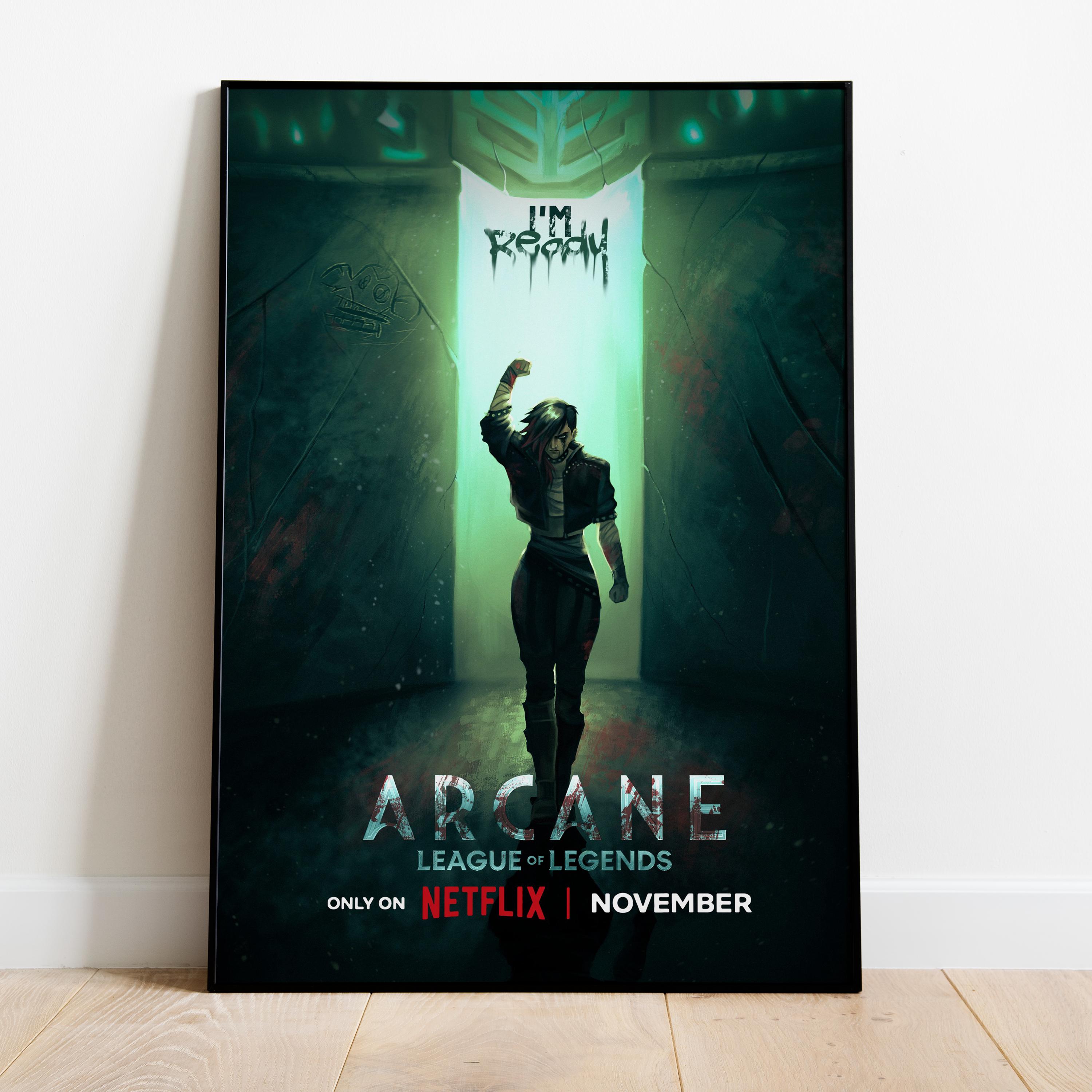 Arcane Poster | Ekko Wall Decor | Rolled Canvas Print | Gift TV Show ...