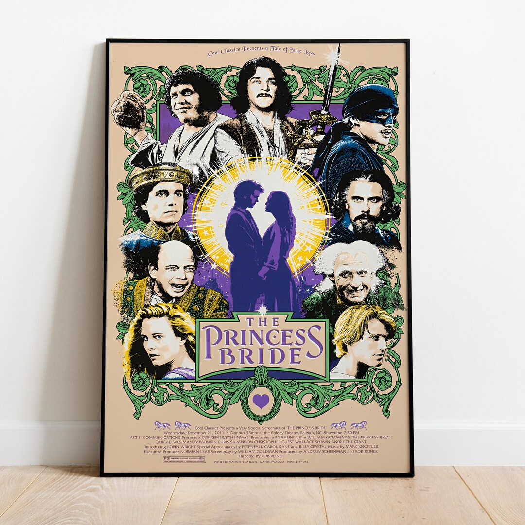 The Princess Bride Poster | Robin Wright Wall Decor | Rolled Canvas ...