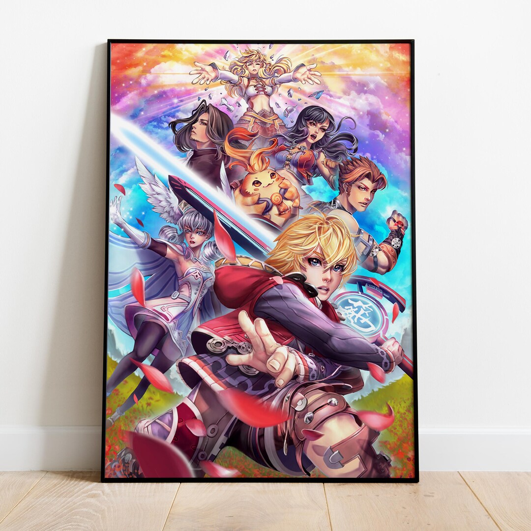 Xenoblade Chronicles Poster | Shulk Wall Decor | Rolled Canvas Print ...