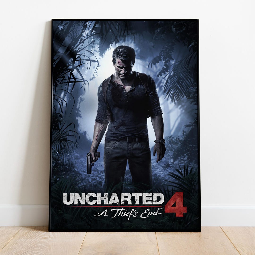 Uncharted Poster | Nathan Drake Wall Decor | Rolled Canvas Print | Gift ...