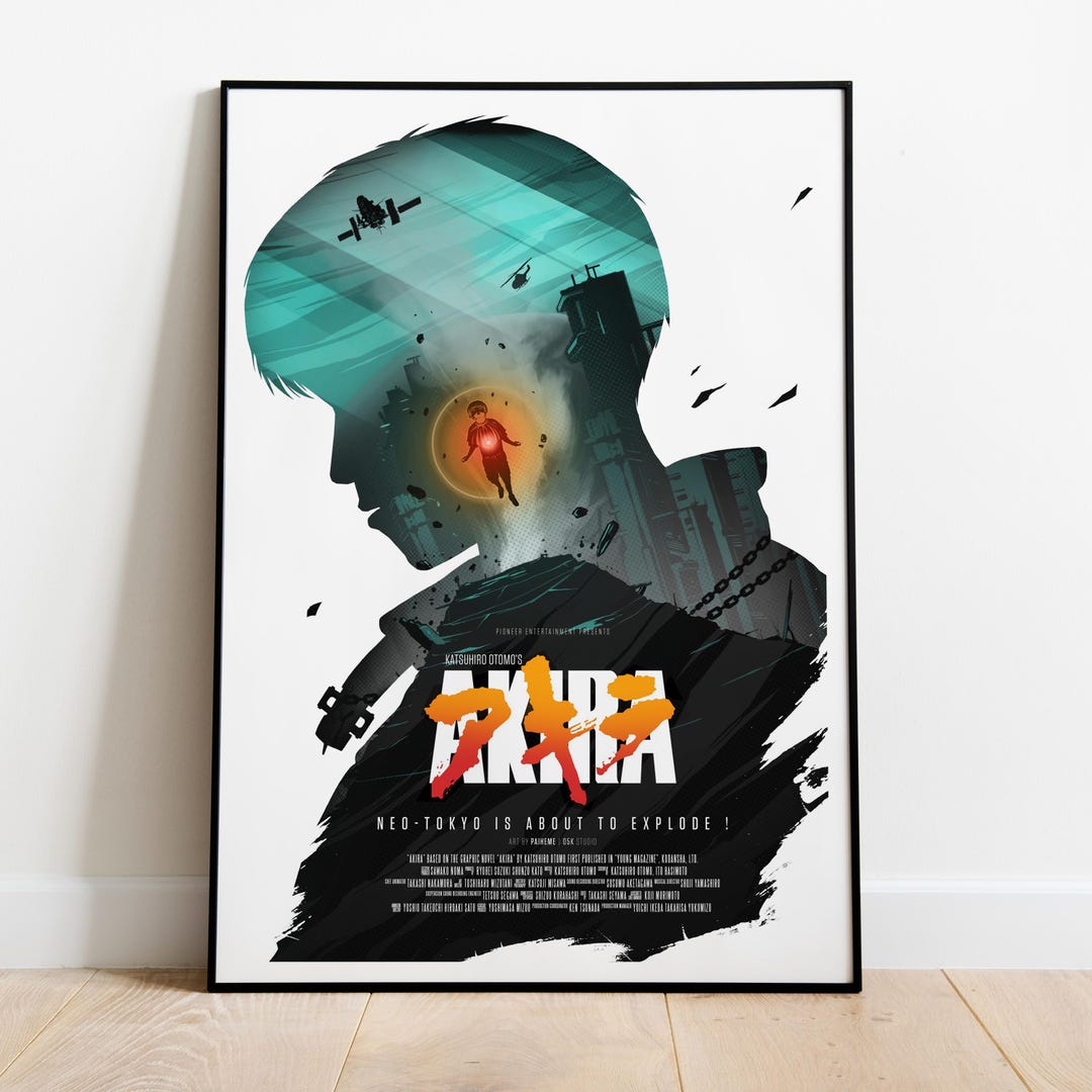 Akira Poster | Shotaro Kaneda Wall Decor | Rolled Canvas Print | Gift ...