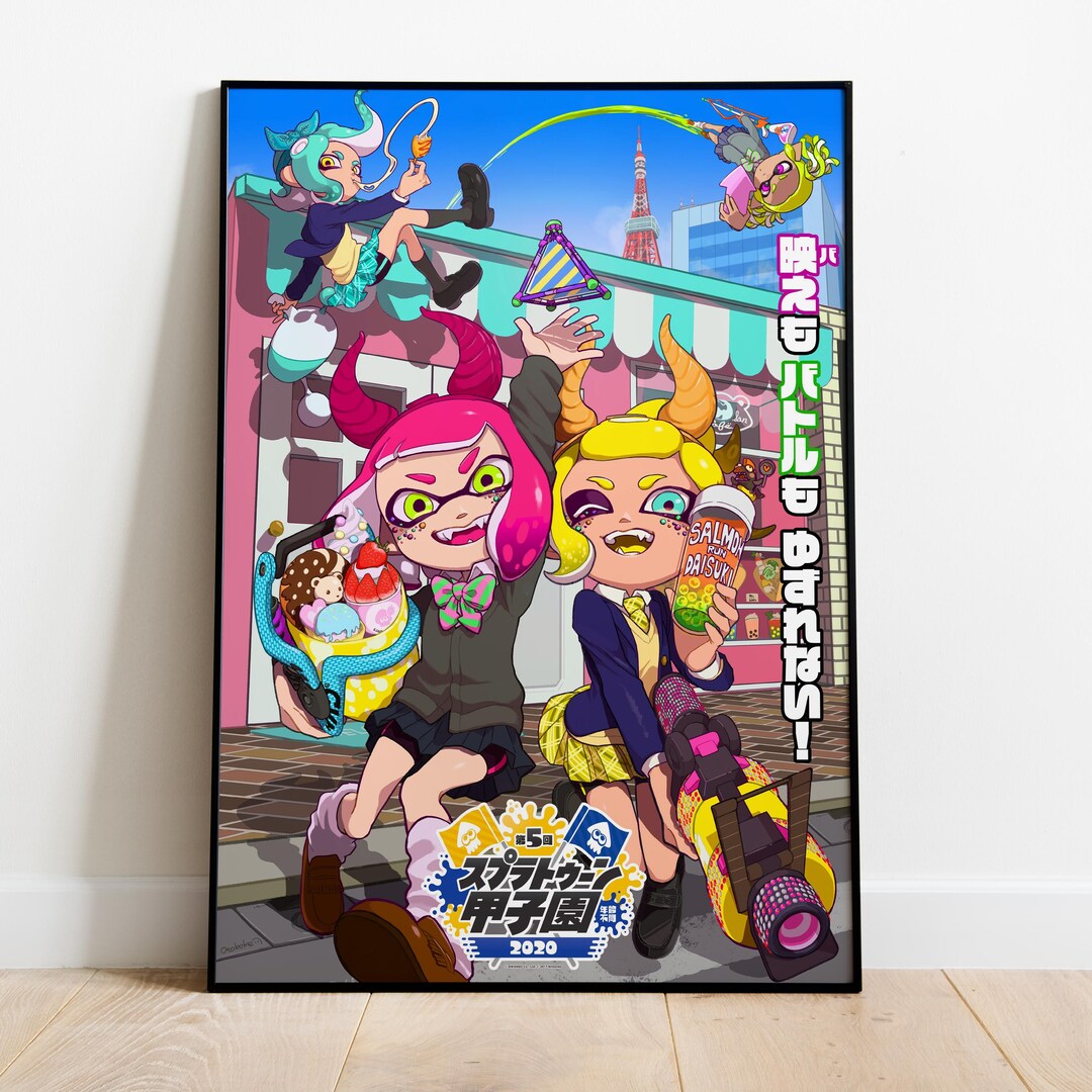 Splatoon Poster | the Splatlands Wall Decor | Rolled Canvas Print ...