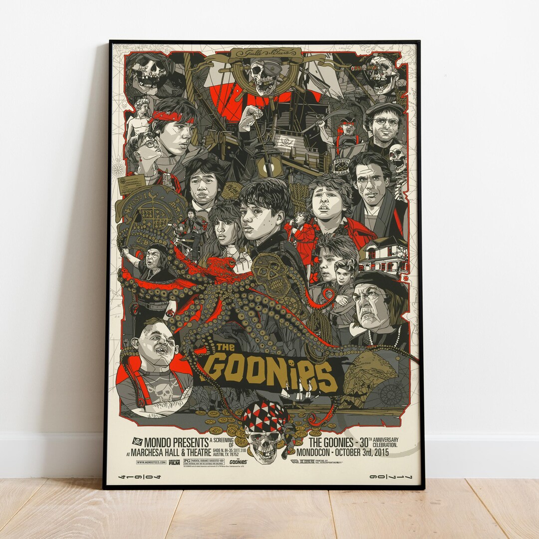 The Goonies Poster | Mikey Wall Decor | Rolled Canvas Print | Gift ...