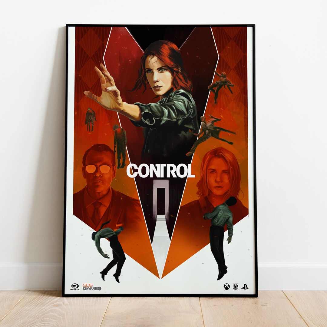 Control Poster | Jesse Faden Wall Decor | Rolled Canvas Print | Gift ...
