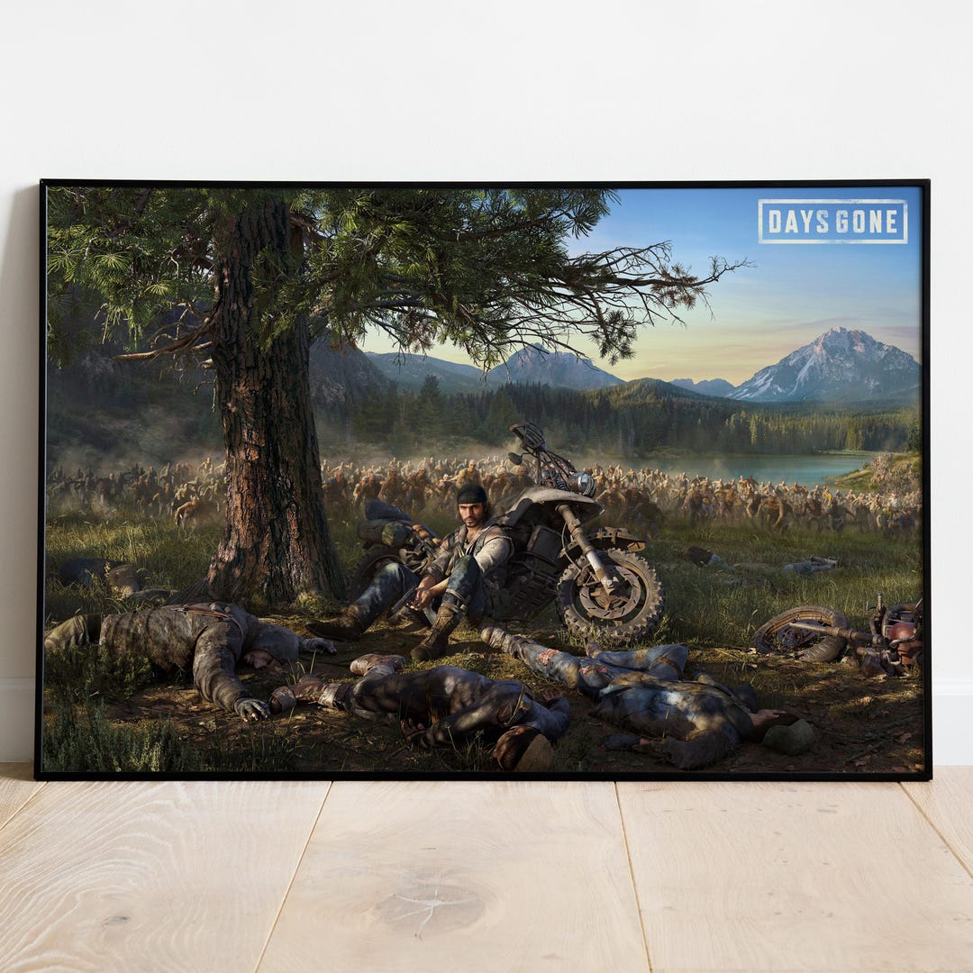 Days Gone Poster | Deacon St. John Wall Decor | Rolled Canvas Print | Gift Video Game Poster • 2 ...