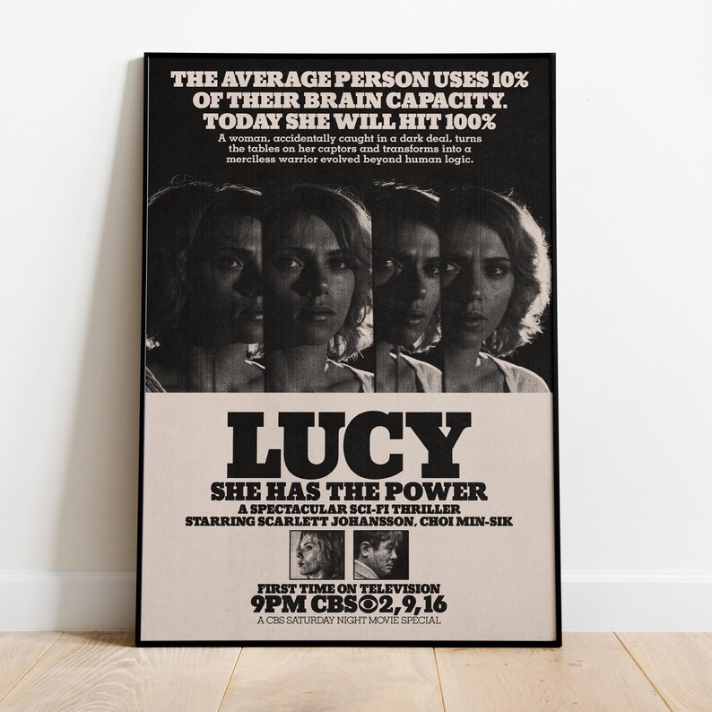 Lucy Poster | Classic Film Wall Decor | Rolled Canvas Print | Gift ...
