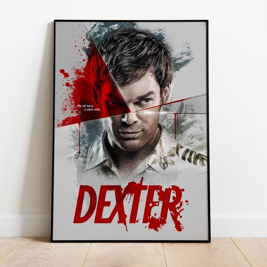 Dexter Poster | Dexter Morgan Wall Decor | Rolled Canvas Print | Gift ...