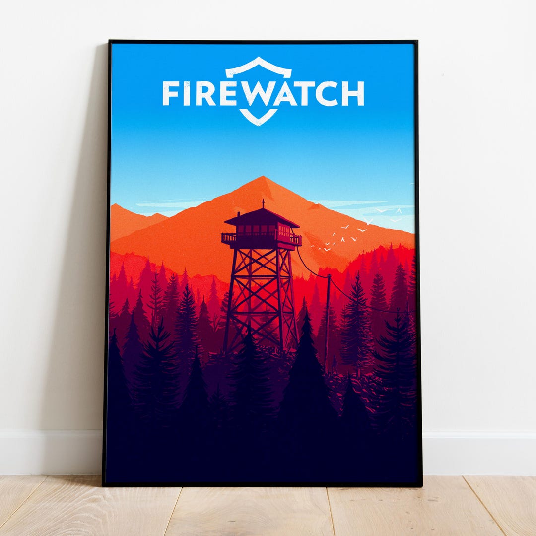 Firewatch Game Art Print | Landscape Canvas Poster - Etsy