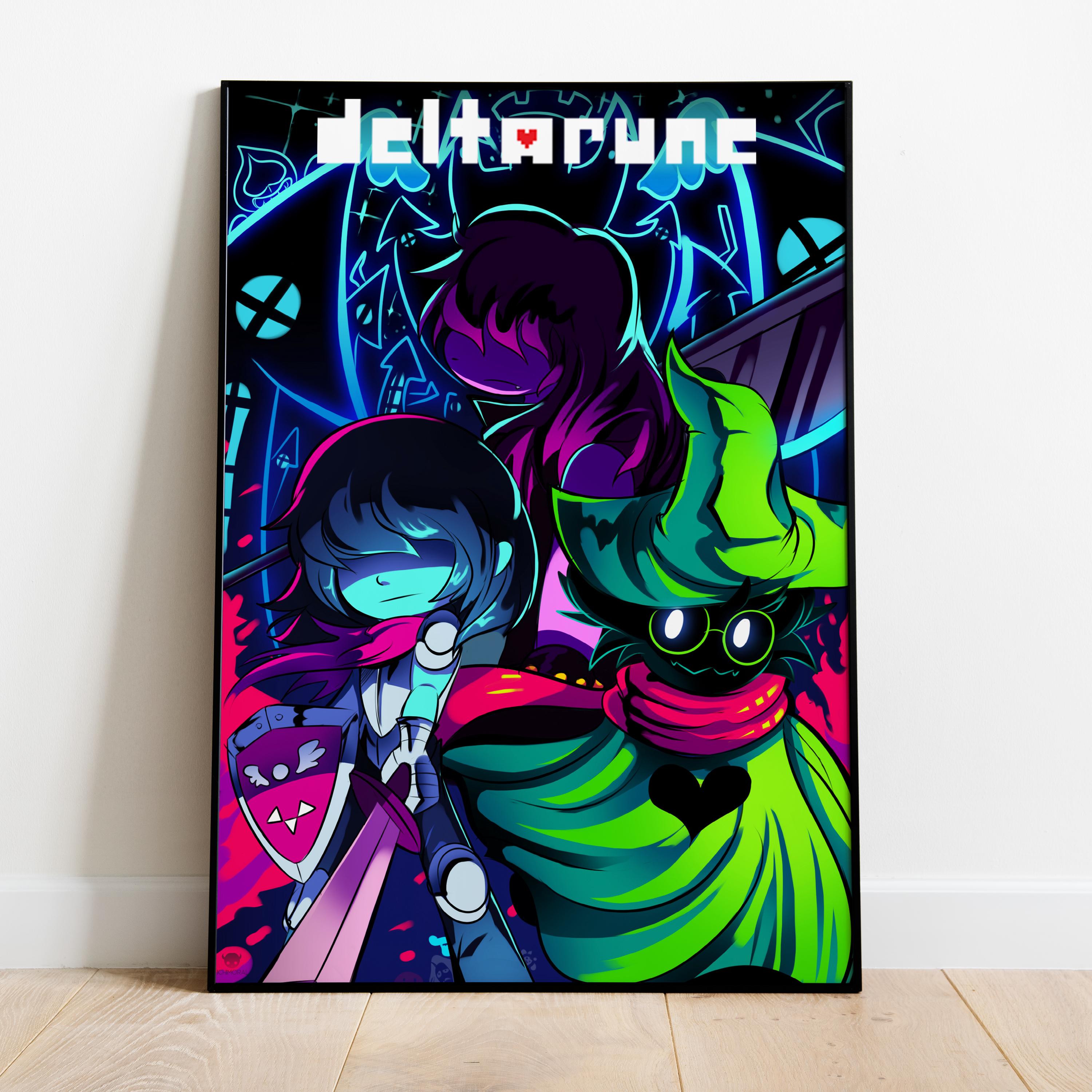 Deltarune Poster | Kris Dreemurr Wall Decor | Rolled Canvas Print ...