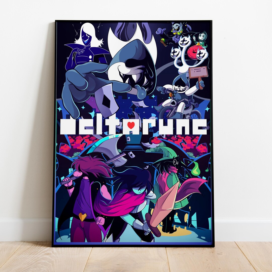 Deltarune Poster | Kris Dreemurr Wall Decor | Rolled Canvas Print ...