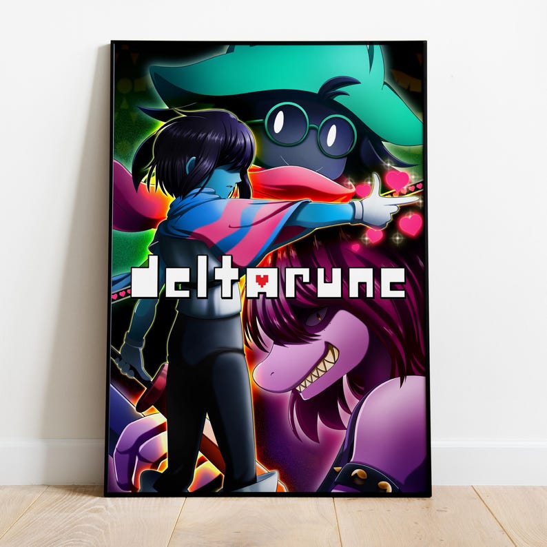 Deltarune Poster | Kris Dreemurr Wall Decor | Rolled Canvas Print ...