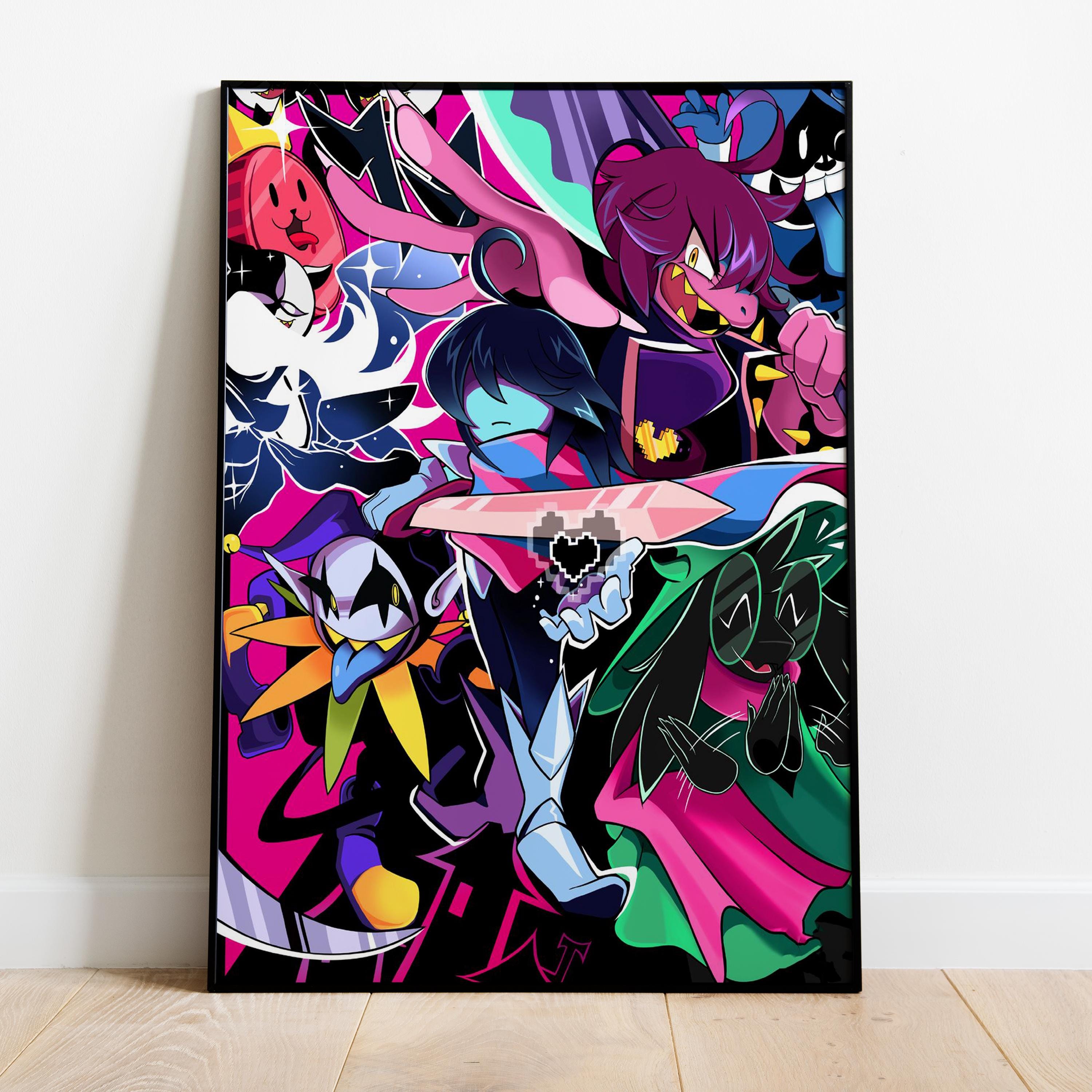 Deltarune Poster | Kris Dreemurr Wall Decor | Rolled Canvas Print ...