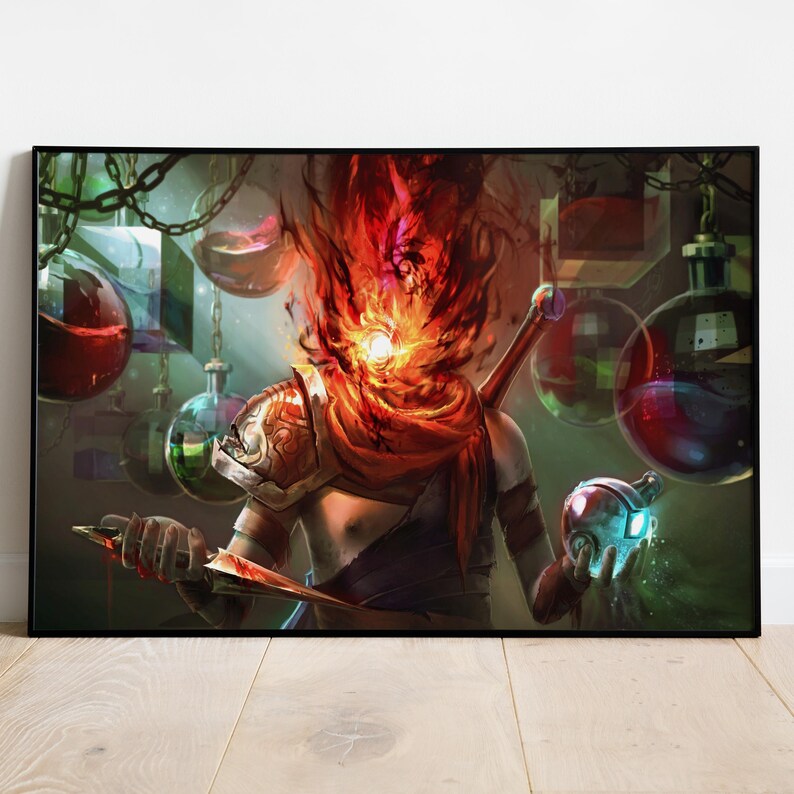 Dead Cells Poster | the Beheaded Wall Decor | Rolled Canvas Print ...