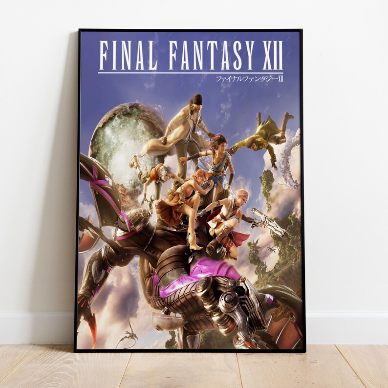 Final Fantasy Poster | Lightning Wall Decor | Rolled Canvas Print ...