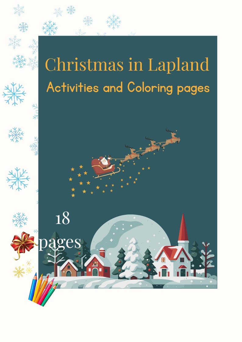 Christmas in Lapland – Activities and Coloring Pages | Printable ...