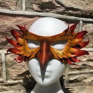 Leather Phoenix Mask - Etsy