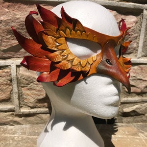 Leather Phoenix Mask - Etsy