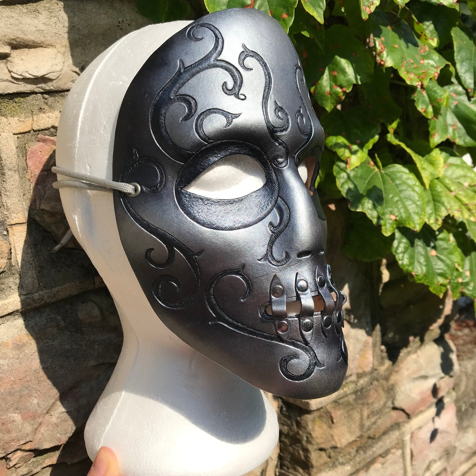 Leather Dark Wizard Full Face Mask - Etsy