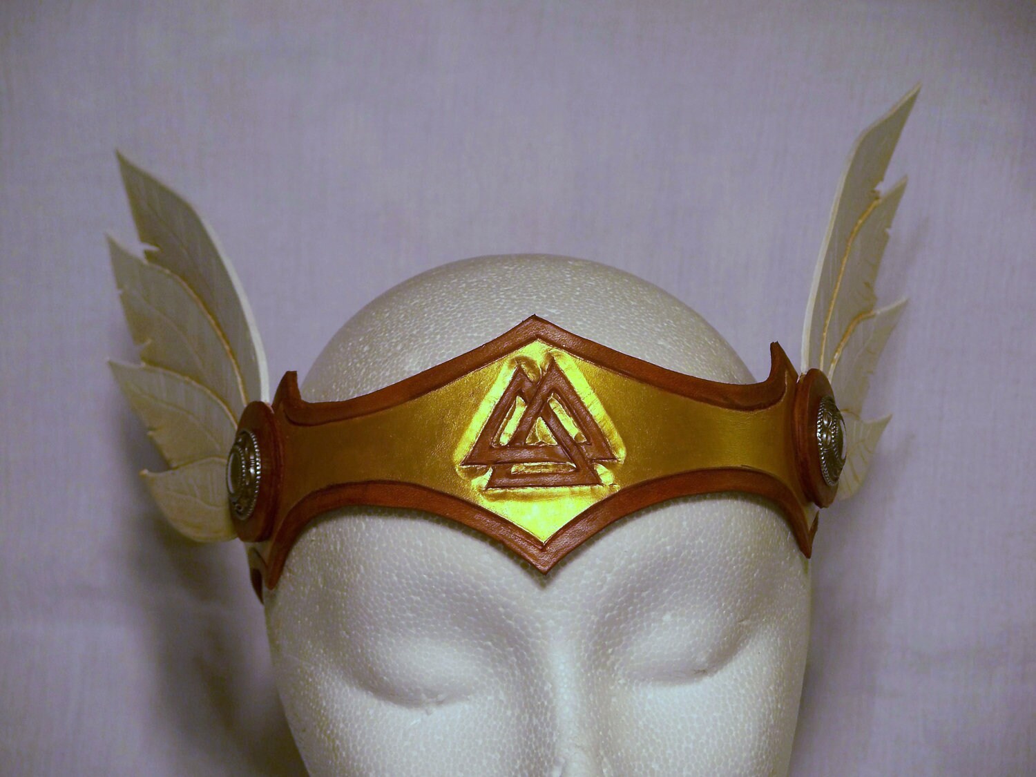 Custom Winged Leather Circlet | Etsy