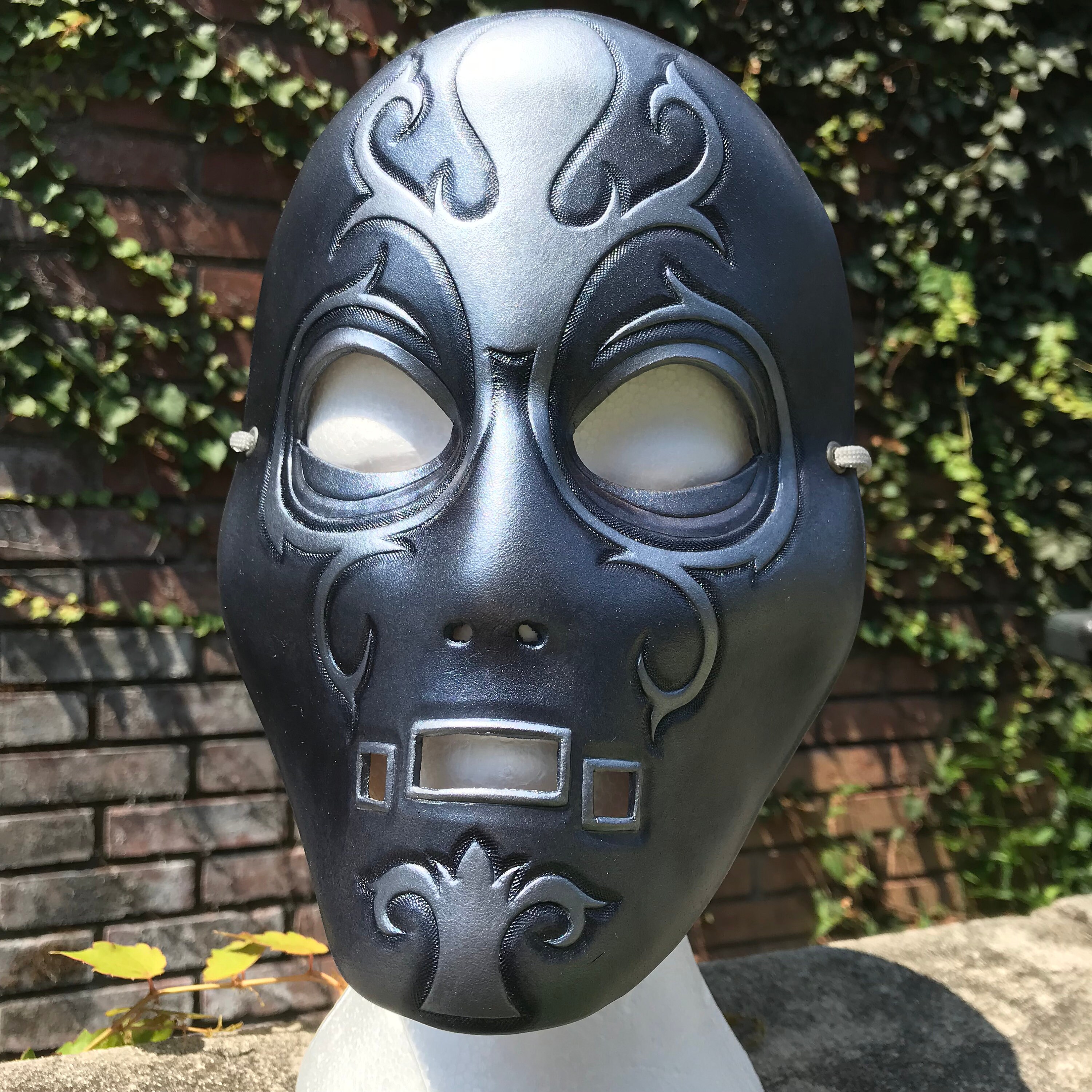 Leather Dark Wizard Full Face Mask | Etsy
