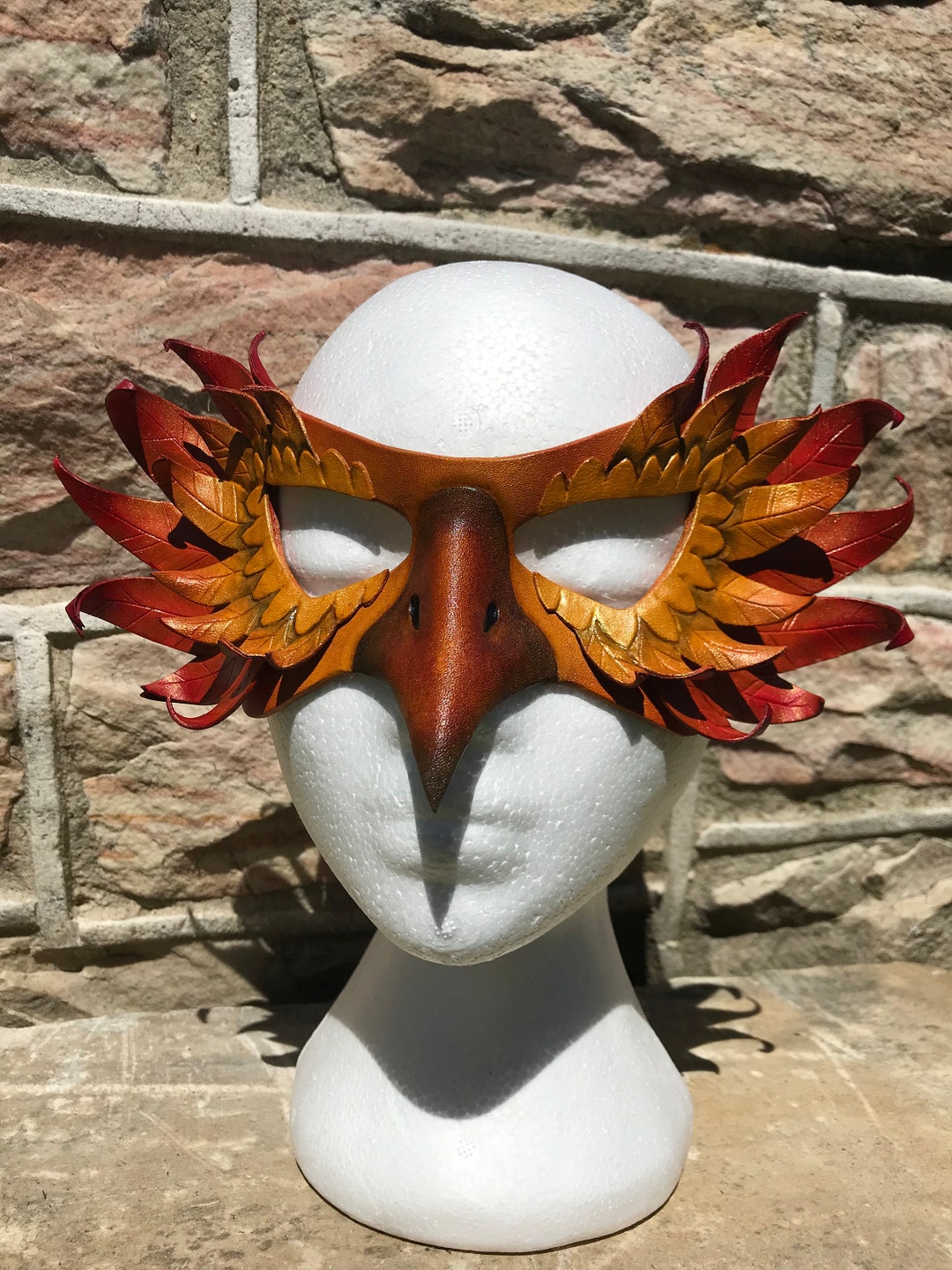 Leather Phoenix Mask - Etsy