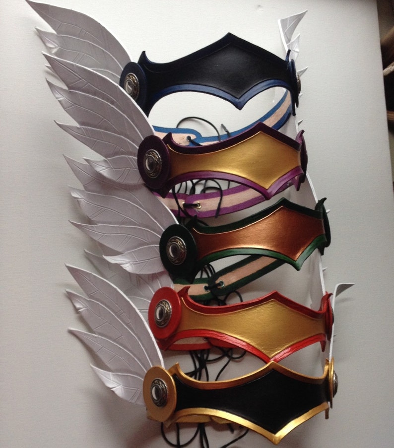 Custom Winged Leather Circlet - Etsy