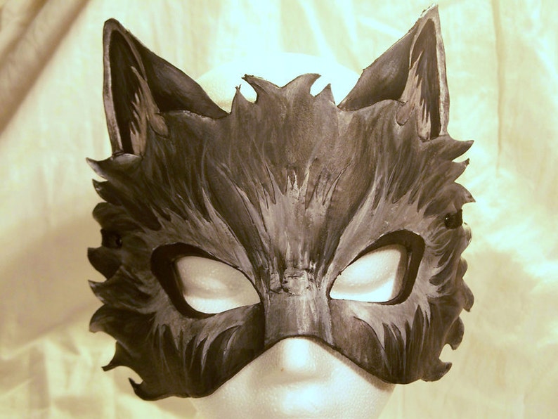 Custom Leather Wolf Mask - Etsy