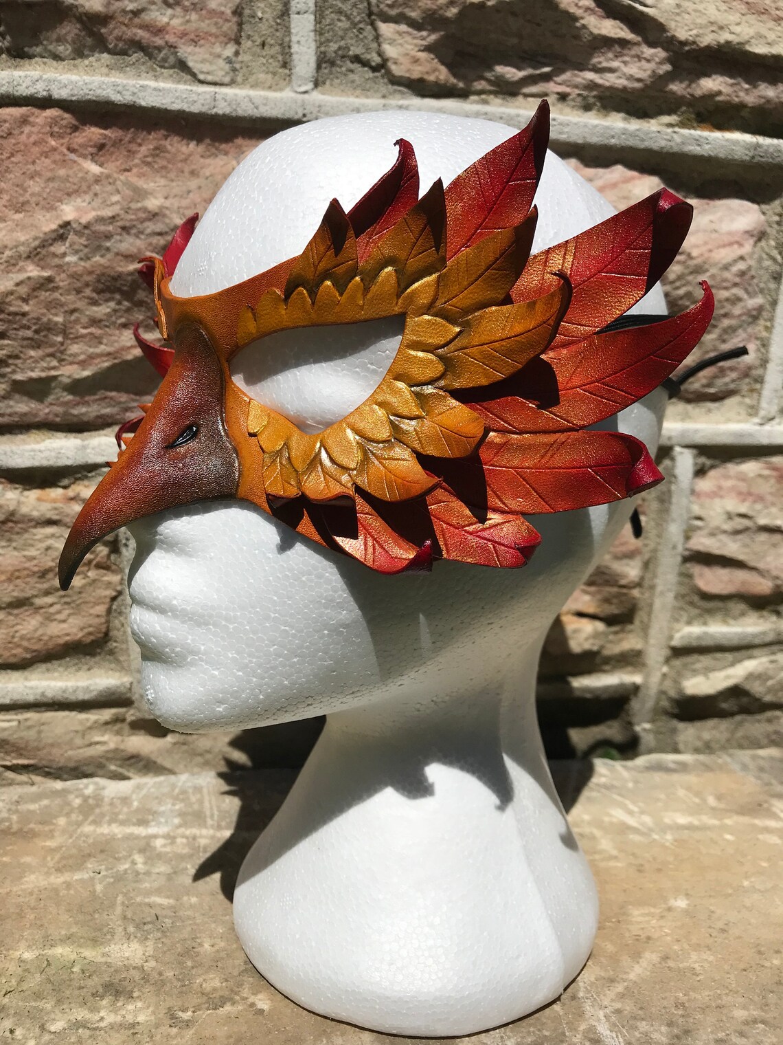 Leather Phoenix Mask | Etsy