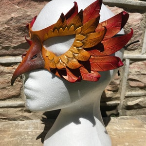 Leather Phoenix Mask - Etsy