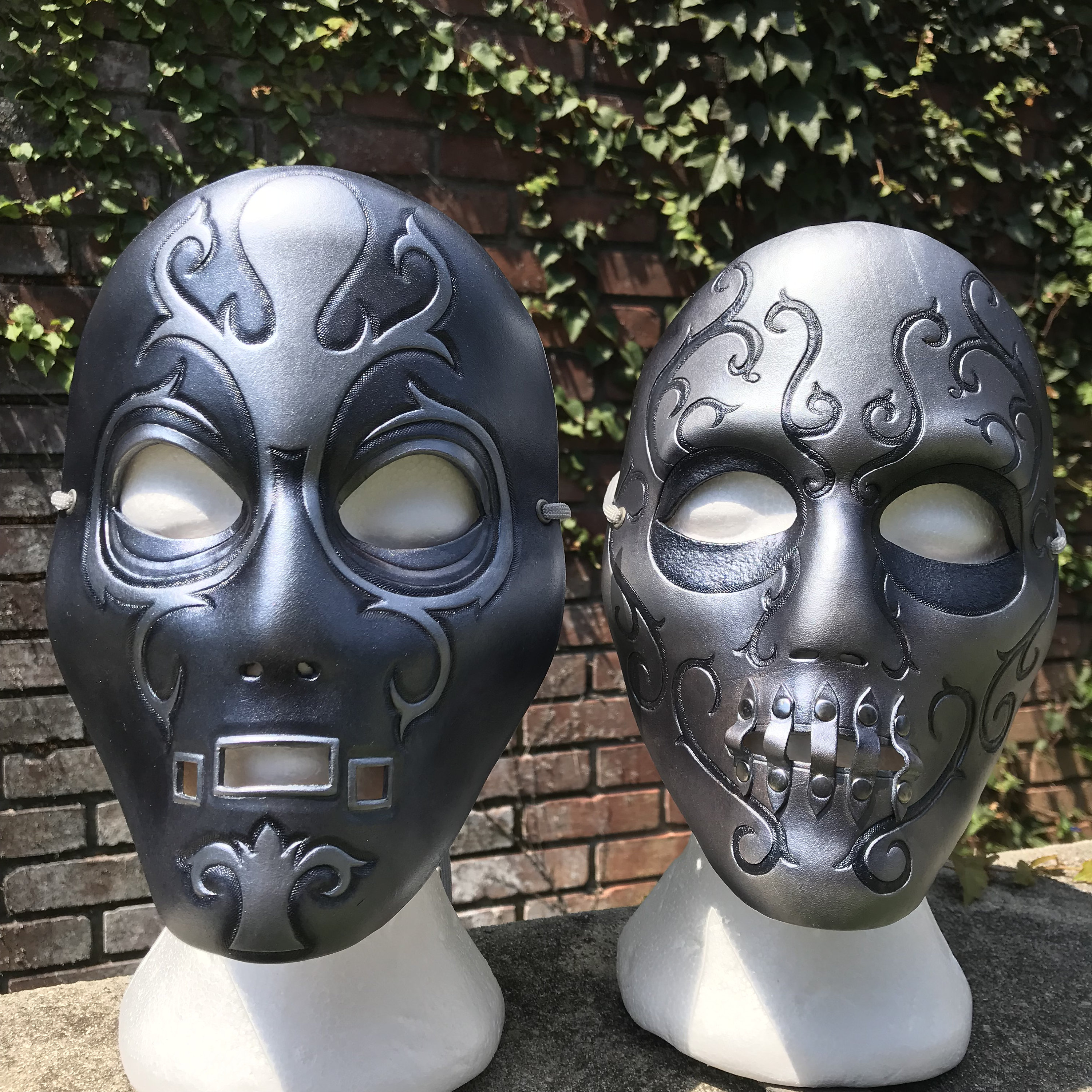 Leather Dark Wizard Full Face Mask | Etsy