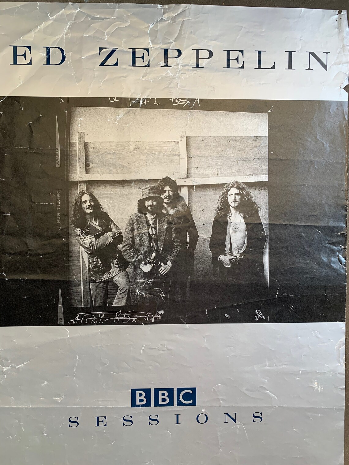Original Vintage Promo Poster Led Zeppelin The BBC Sessions c. | Etsy