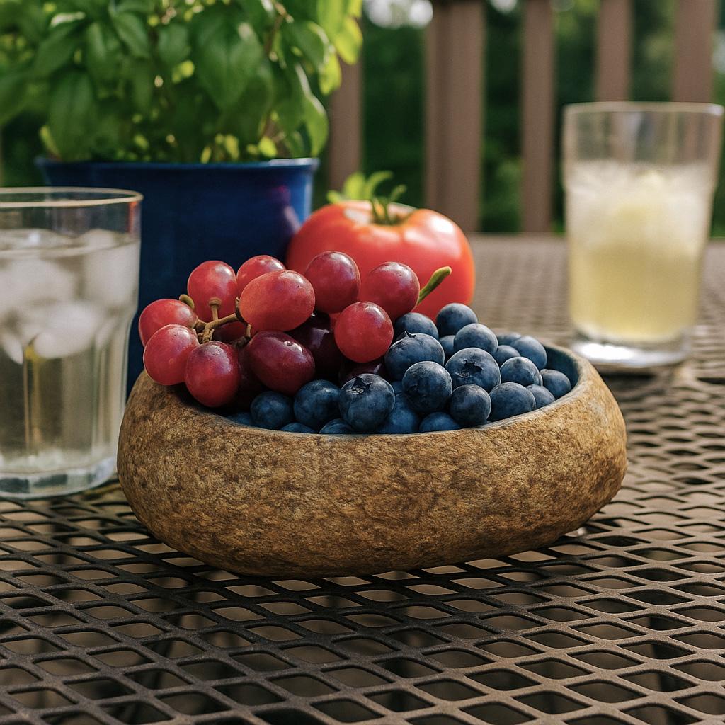 Handmade River Stone Bowl – Rustic Pebble Planter, Jewelry Catchall ...