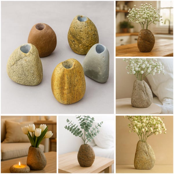 Pebble Vase - Etsy