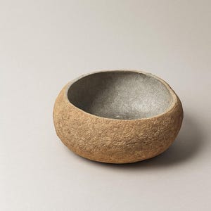 Handmade River Stone Bowl – Rustic Pebble Planter, Jewelry Catchall ...