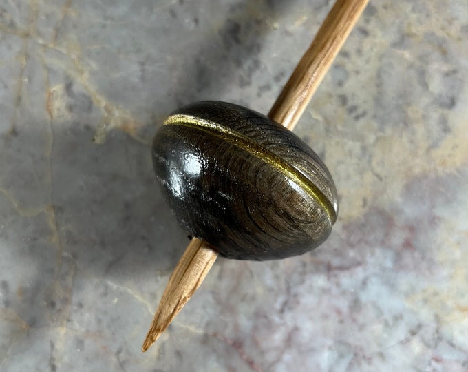 Small Medieval Style Drop Spindle for Spinning Wool in Ebonized Oak - Etsy