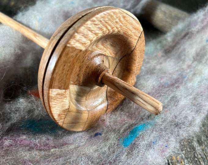 Drop Spindle for Spinning With Oak Shaft - Etsy