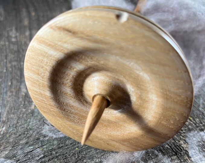 Support or Drop Spindle for Wool and Other Fibers in Upcycled Oak ...