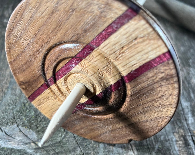 Drop Spindle for Plying in Black Walnut, Red Cedar, and Upcycled Oak - Etsy