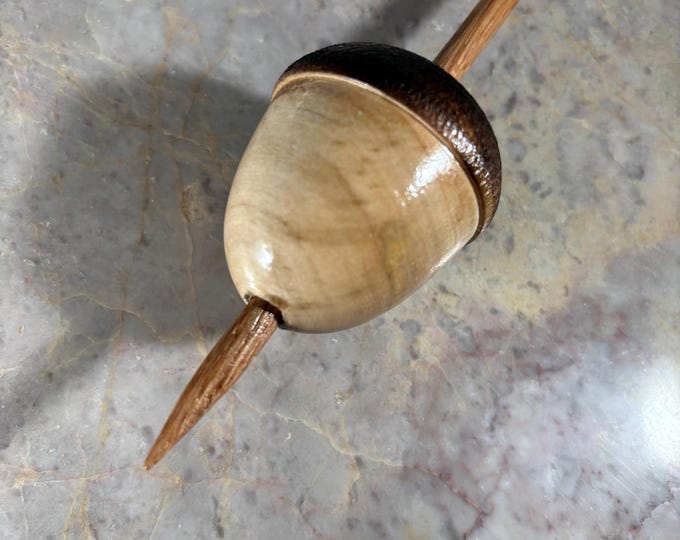 Spindle, Double-pointed, for Spinning in Upcycled Soft Maple - Etsy