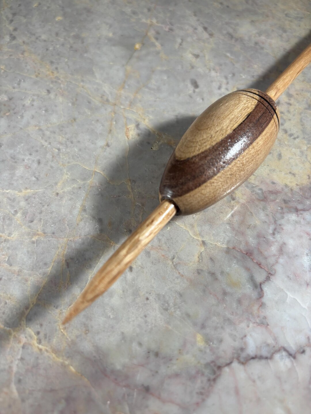 Double-pointed Spindle for Spinning in Maple and Black Walnut - Etsy